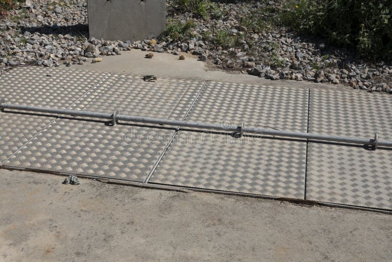 Underground Installation of Communication Devices Stock Image - Image ...