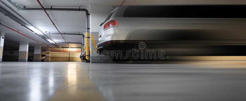 Underground Interior with a Cars Stock Photo - Image of transportation ...