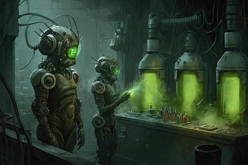 Underground Laboratory, with Androids Being Made for Nefarious Purposes ...