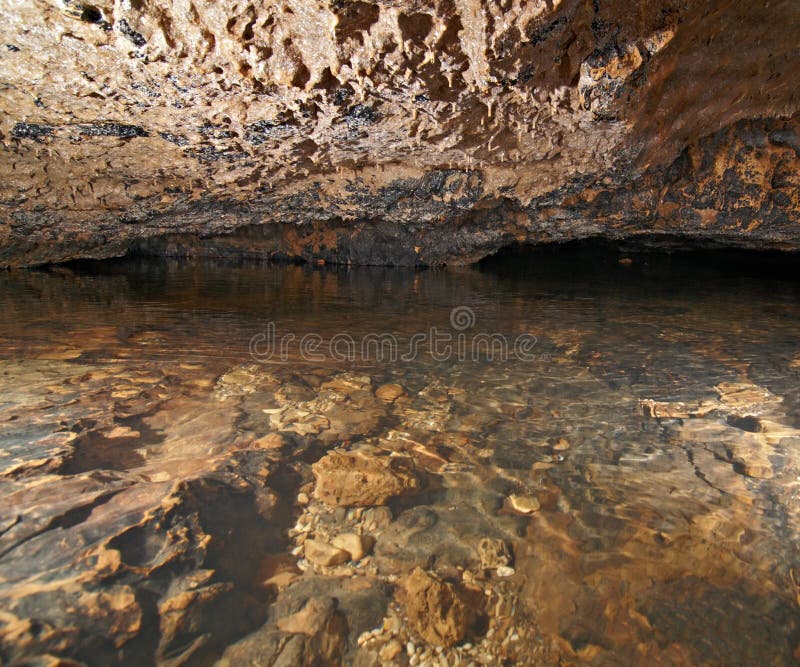 Underground lake stock image. Image of attraction, water - 11868645