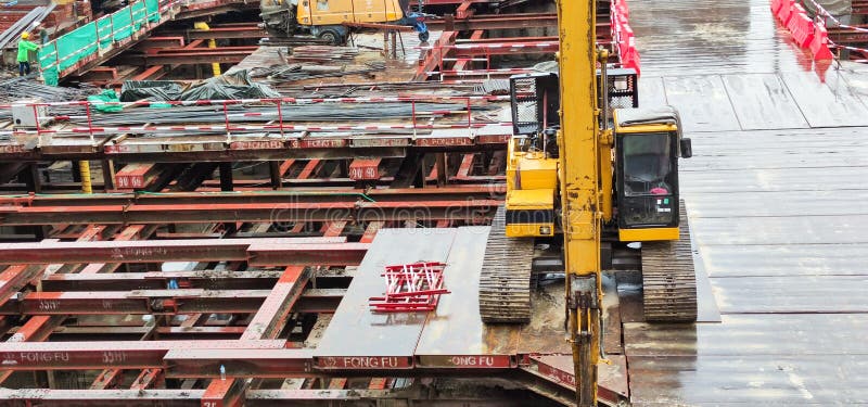 Underground Metal Structure Foundation for High-rise Building ...