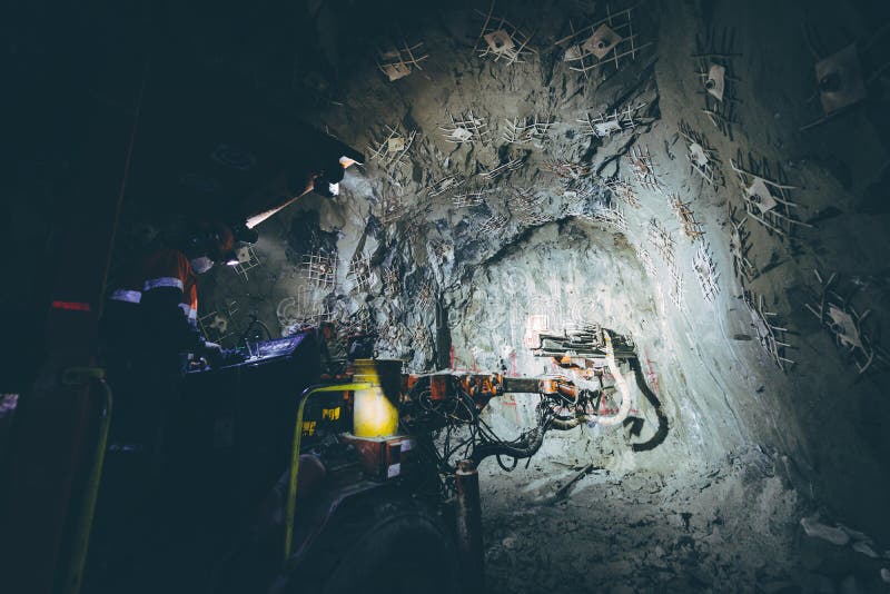 Mining Deep Level Miner Drilling Stock Photos - Free & Royalty-Free ...