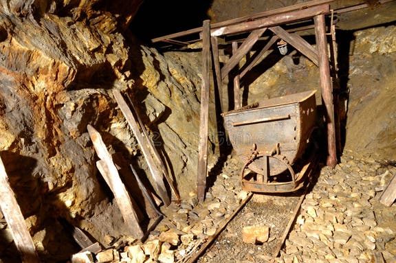 Underground mine trolley stock photo. Image of manufacturing - 2706830