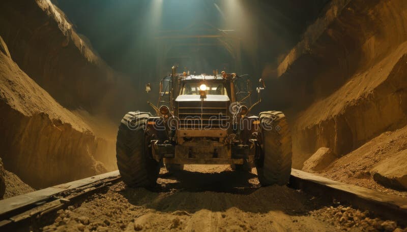 Underground Mining Operation Stock Image - Image of haul, tunnel: 313533425