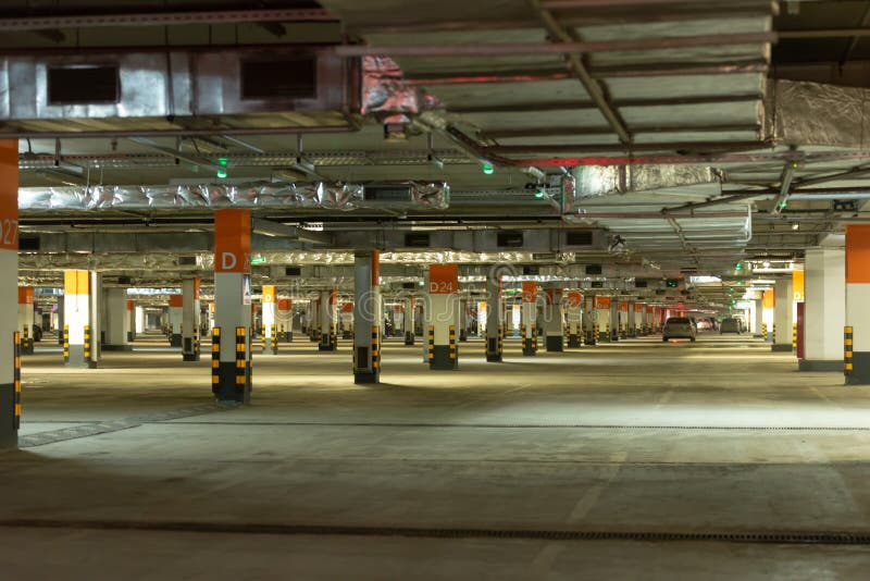 Underground parking stock photo. Image of asphalt, business - 174987760