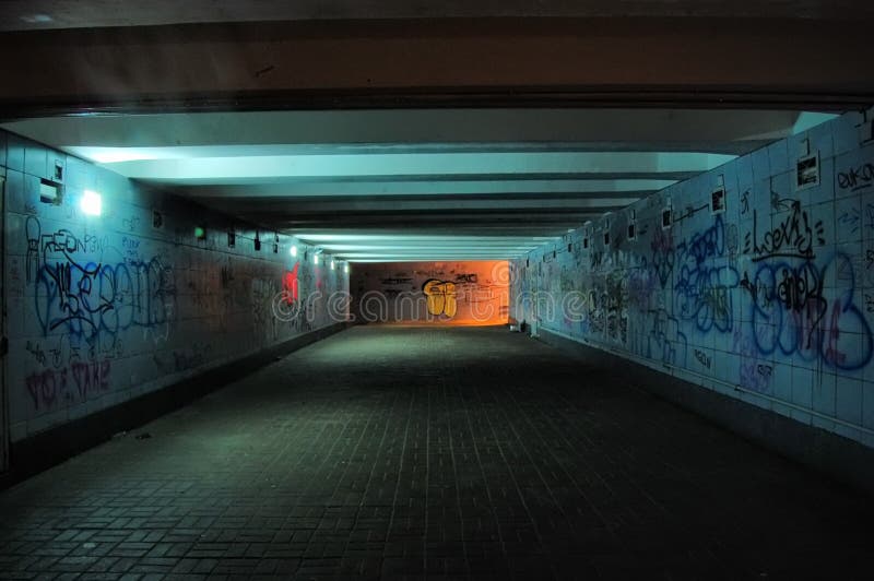 Underground pass HDR stock image. Image of polluted, dark - 17747617