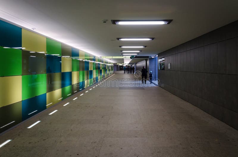 UNDERGROUND PASSAGE editorial stock photo. Image of inhabitant - 95311958