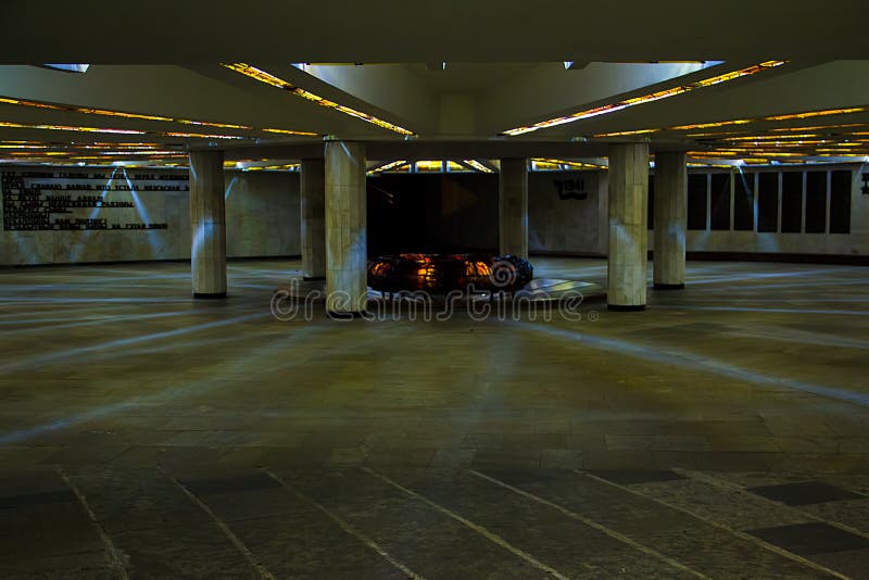 Underground Passage and Eternal Fire Editorial Photography - Image of ...