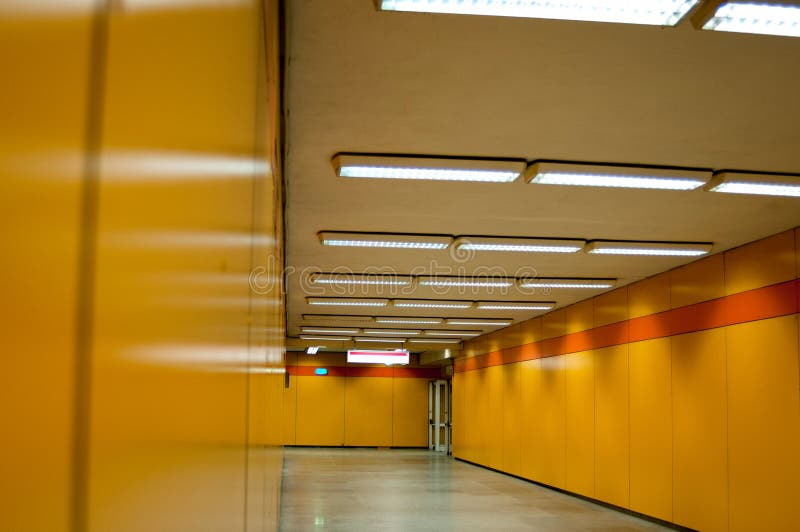 Passage in modern building stock image. Image of poland - 62572169