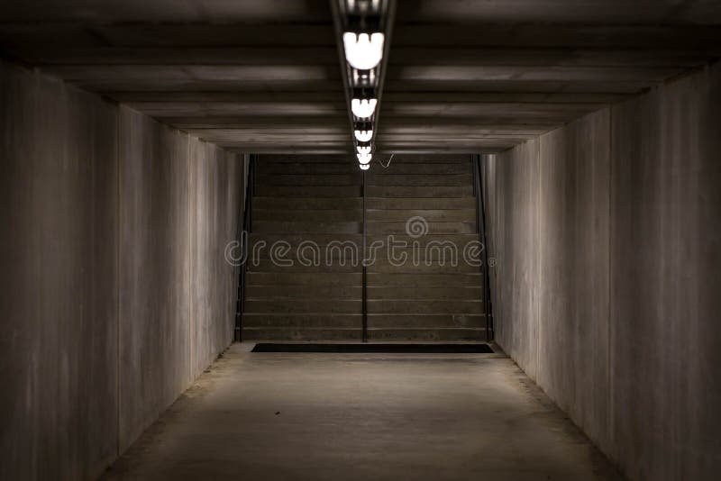 Underground passage stock image. Image of concrete, escape - 268561423