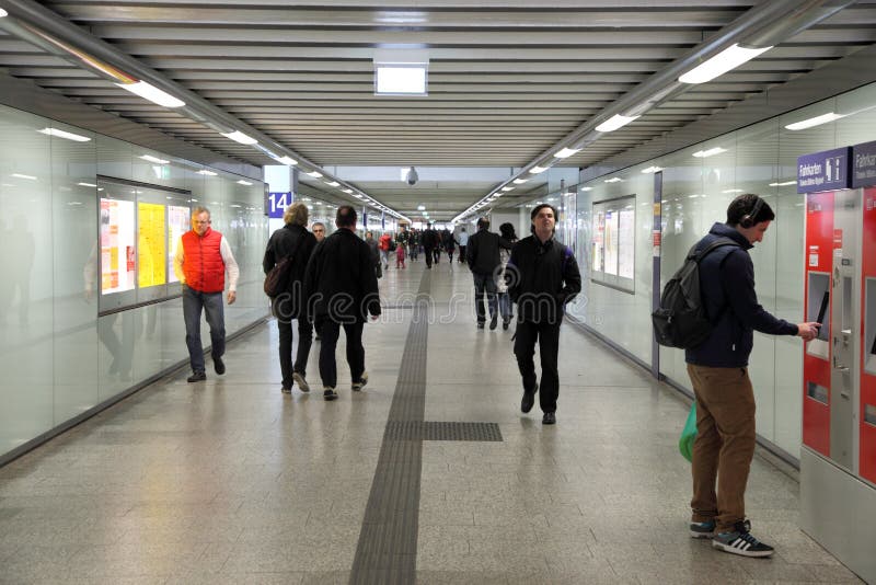 Underground passage editorial stock image. Image of buildings - 71642839
