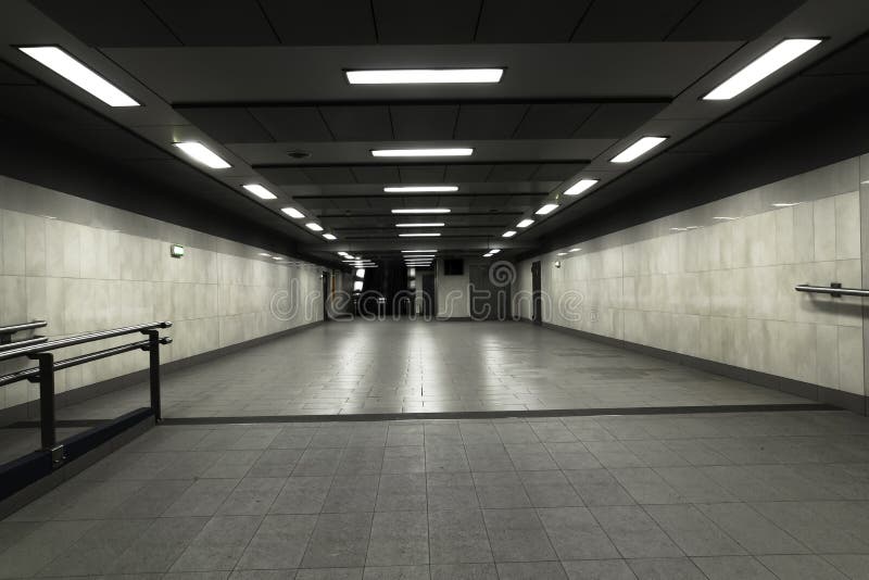 Passage in modern building stock image. Image of poland - 62572169