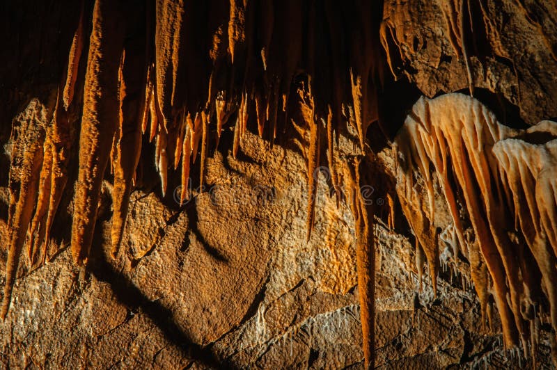 Underground Photo in a Cave Stock Image - Image of landmark, drop: 30190267