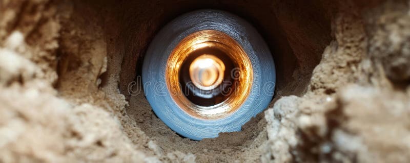 Underground Pipe Liner Curing Process. Expert View Shows Resin Curing ...