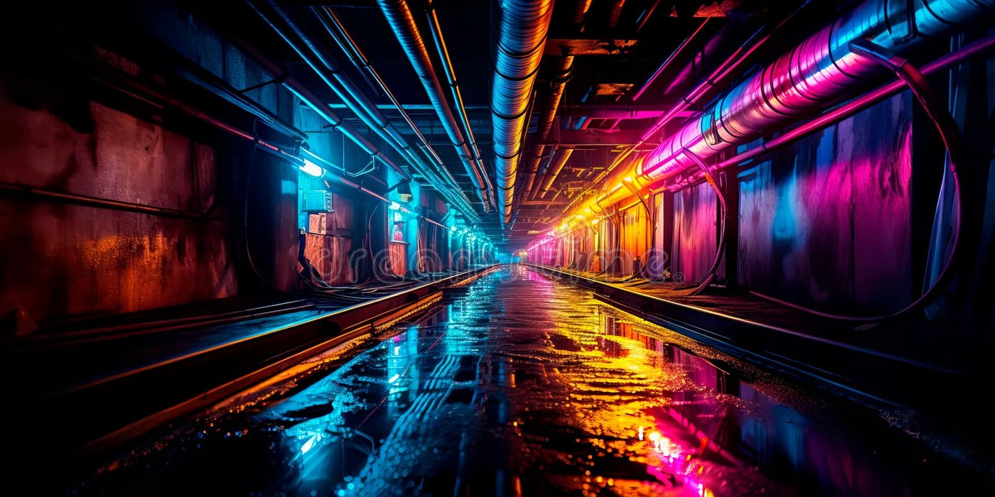 Underground Maintenance Tunnel Stock Illustrations – 292 Underground ...