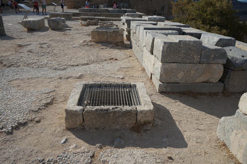 Underground Reservoirs and Ancient Stone Building Blocks are Located on ...