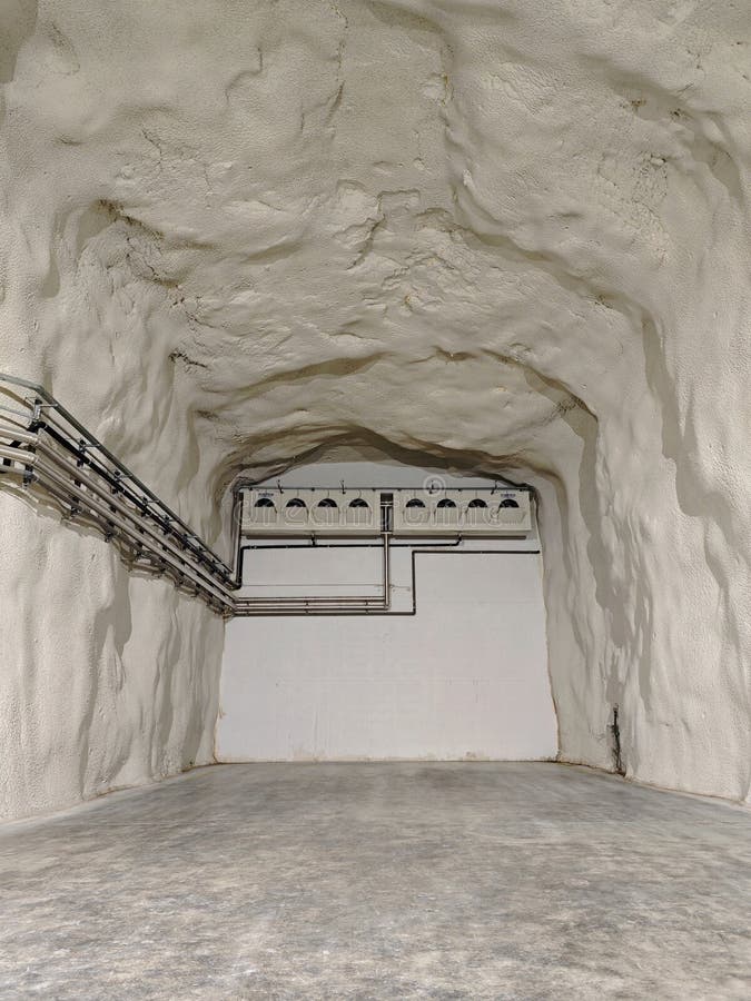 Underground Tunnel with Ventilation and Lighting System for Large ...