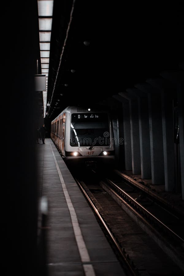 Underground of Rotterdam Near the Station of Beurs Editorial Stock ...