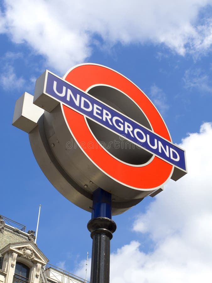 Underground Sign editorial stock photo. Image of transport - 21002623