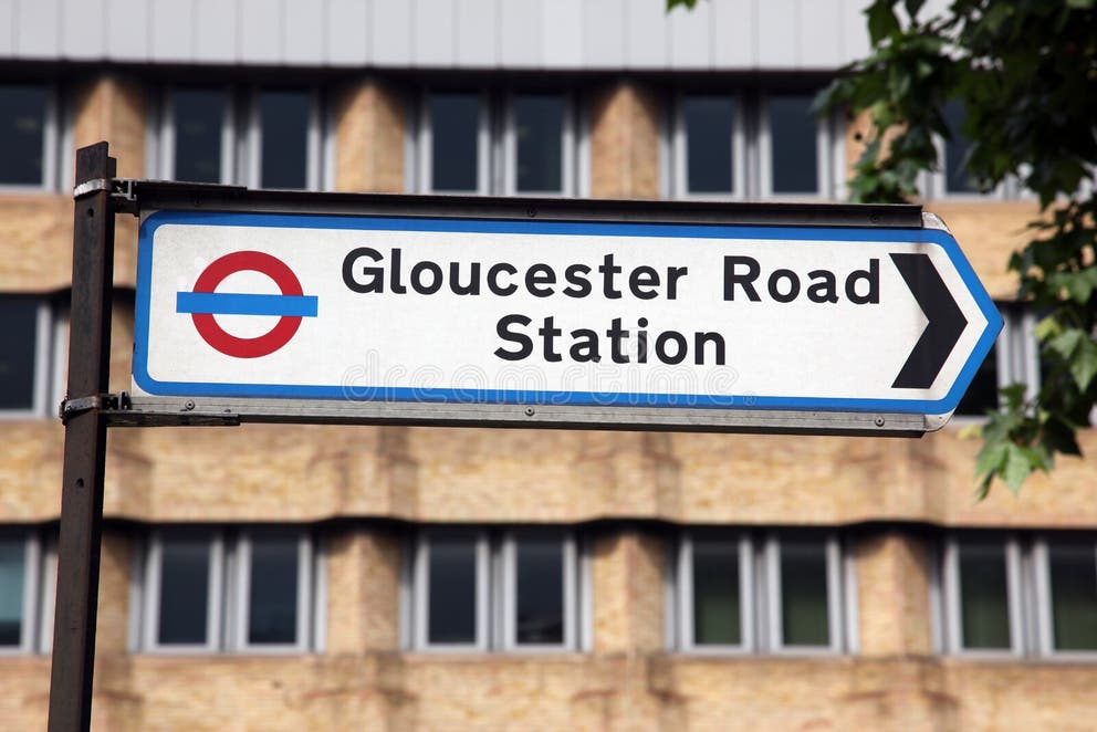 Underground Sign Gloucester Road Editorial Stock Photo - Image of sign ...