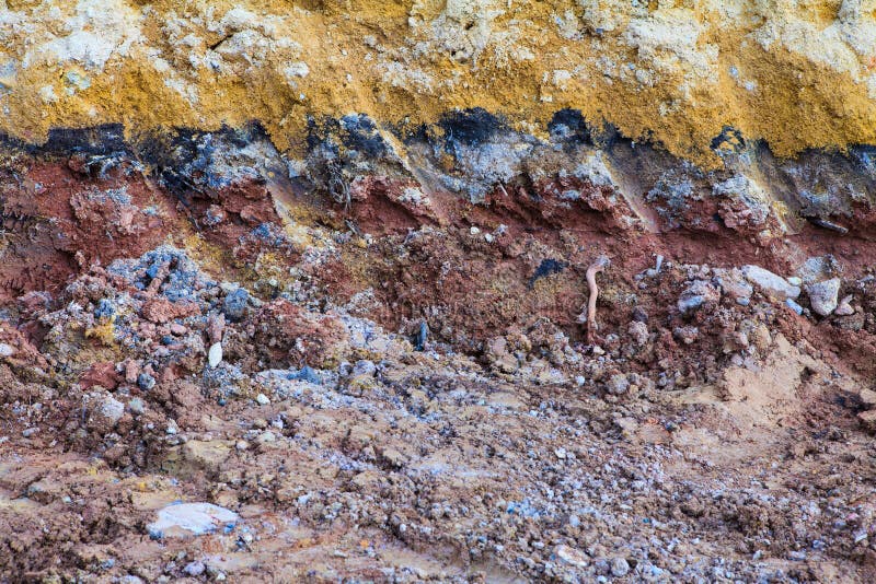 Underground Soil Layers Texture Stock Photo - Image of loam, lawn: 26784492
