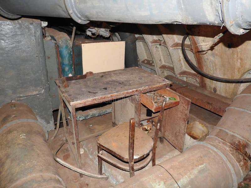 Underground Soviet Bunker during the War, Details and Elements Stock ...