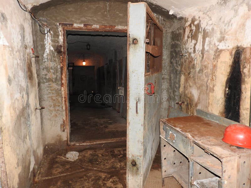 Underground Soviet Bunker during the War, Details and Elements Stock ...