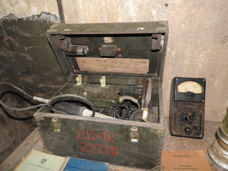 Underground Soviet Bunker during the War, Details and Elements Stock ...