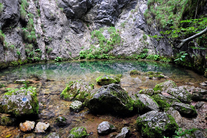 Underground Spring from a Cave Stock Photo - Image of reflection ...