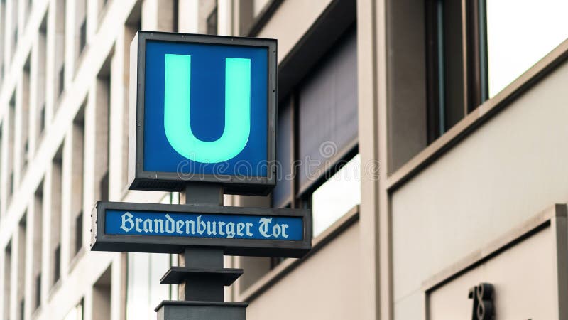 Underground Station Sing in Berlin, Germany Stock Image - Image of ...