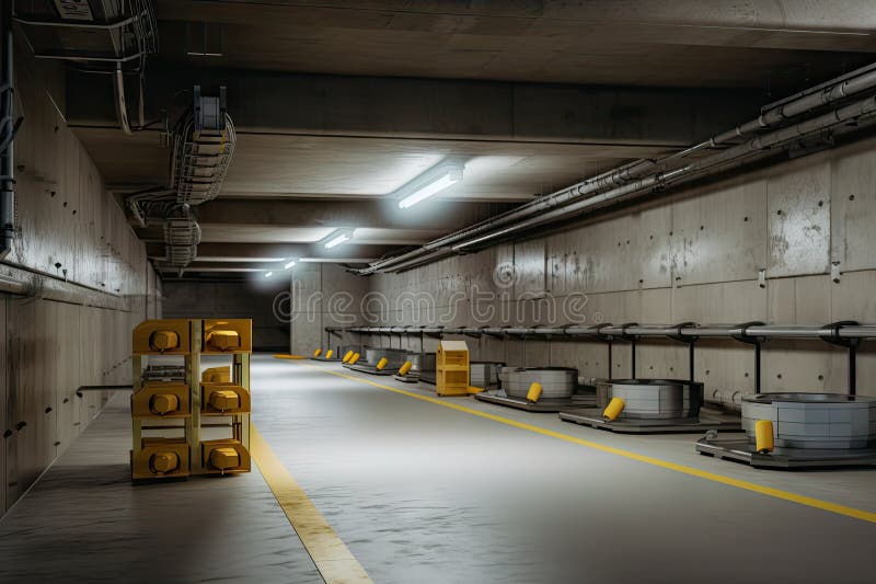 Underground Storage Facility for Nuclear Waste, with Multiple Layers of ...