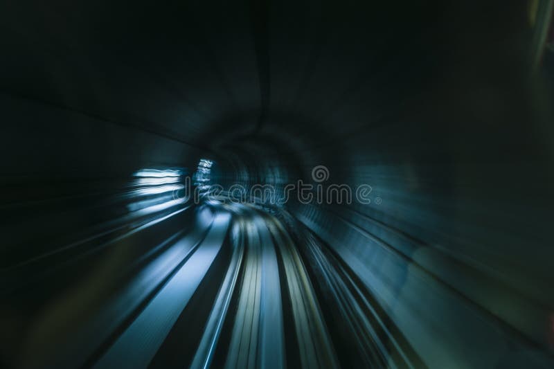 Underground subway track stock photo. Image of light - 57293664