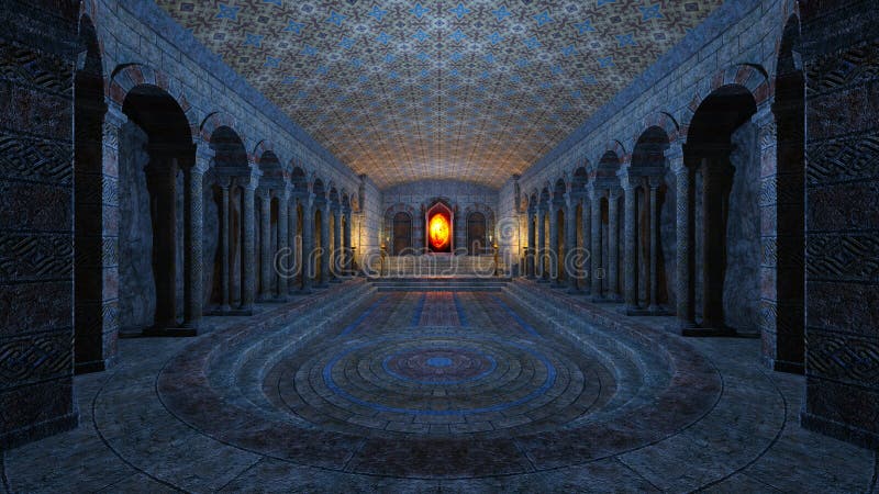 Underground temple stock illustration. Illustration of venue - 105030846