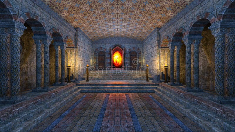 Underground temple stock illustration. Illustration of noble - 105030891