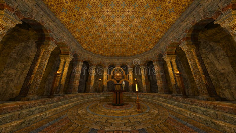 Underground temple stock illustration. Illustration of history - 104892164