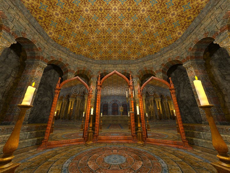 Underground temple stock illustration. Illustration of temple - 105505169