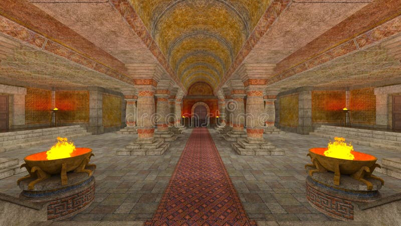 Underground temple stock illustration. Illustration of monument - 105669746