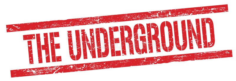 The UNDERGROUND Text Written on Wooden Frame School Blackboard Stock ...