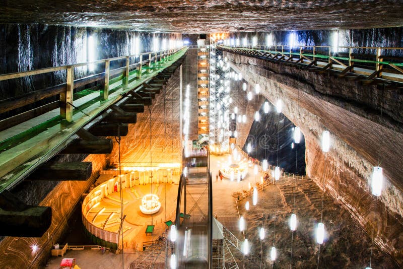Underground Theme Park in Salt Mine Salina Turda Editorial Stock Photo ...