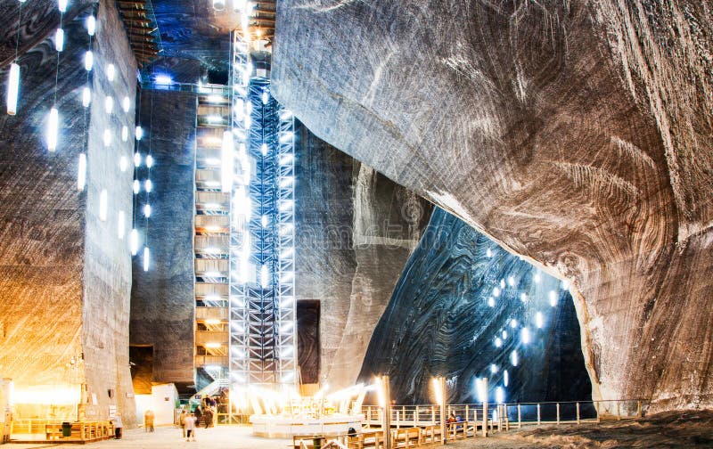 Underground Theme Park in Salt Mine Salina Turda Editorial Stock Photo ...
