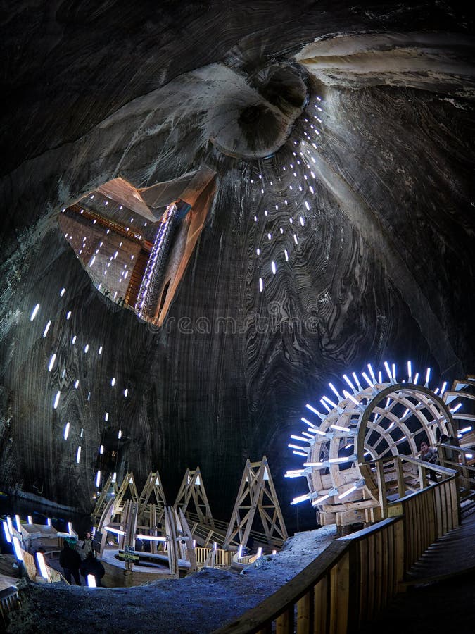 Spectacular Salt Mine in Turda County, Romania Editorial Stock Image ...