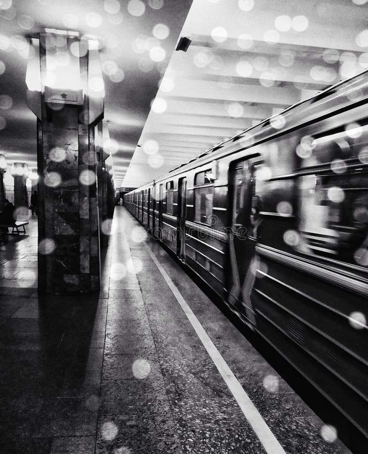 Underground, Train, Lights and Blurs, Stock Image - Image of blurs ...