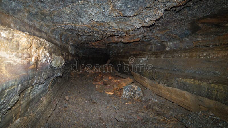 Underground mine drive stock image. Image of industry - 6511425