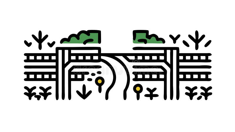 Underground Tunnel System Vector. Mining Infrastructure Icon. Vector ...