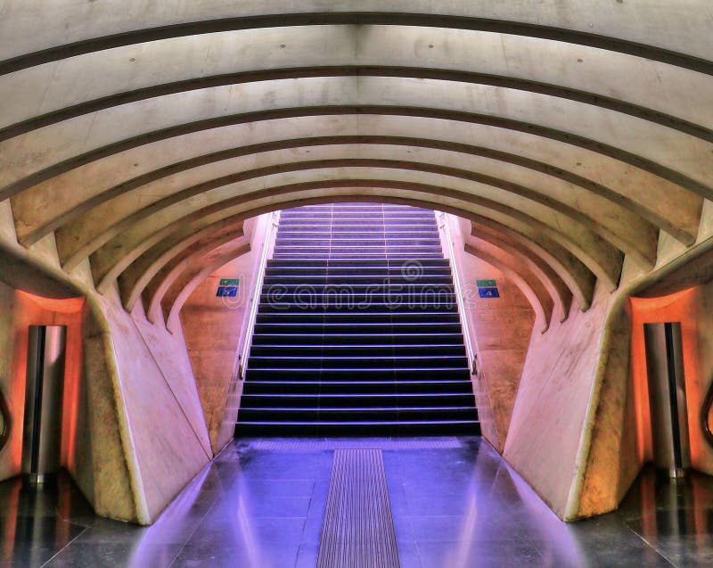 Underground tunnel stock image. Image of architecture - 95271653