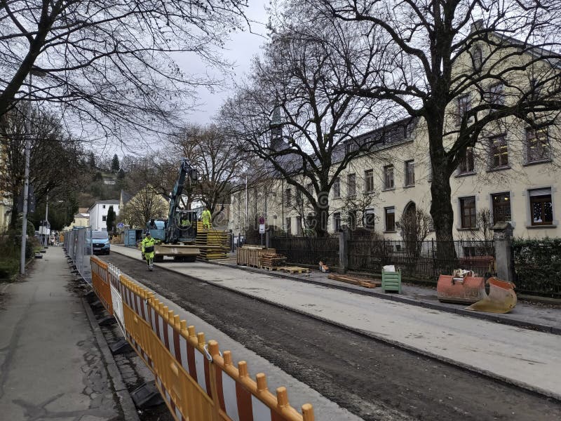 Underground Utilities are Being Repaired on the Streets of Ravensburg ...