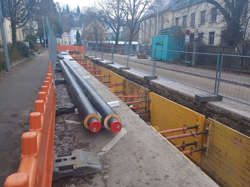 Underground Utilities are Being Repaired on the Streets of Ravensburg ...