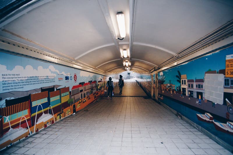 Underground Walkway - Pedestrian Underpass ,undergrade Crossing Stock ...