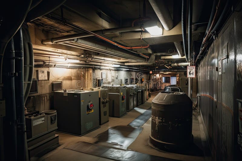 Underground Waste Storage Facility, with Monitoring Equipment and ...