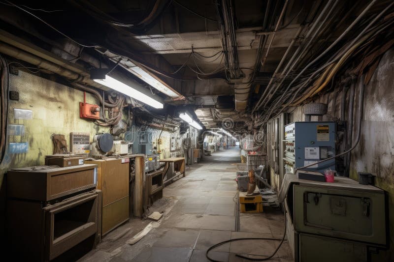 Underground Waste Storage Facility, with Monitoring Equipment and ...